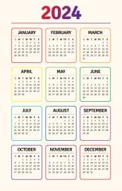 แจกฟรี Template ปฏิทินปี 2567 ดาวน์โหลดฟรี พร้อมใช้งานได้เลย - โรงพิมพ์ ...